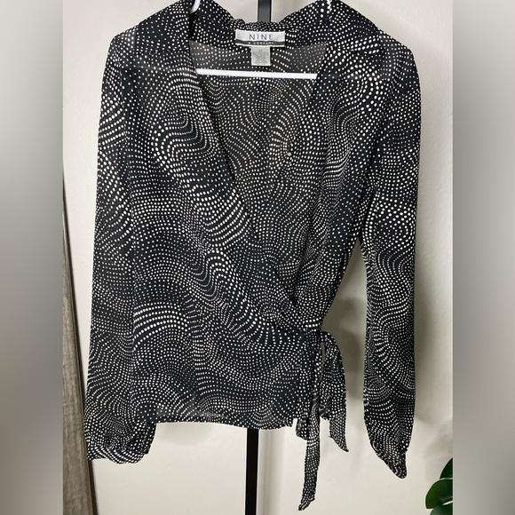 Nine & Co. | Tops | Vintage Nine Company Cross Wrap Blouse | Poshmark